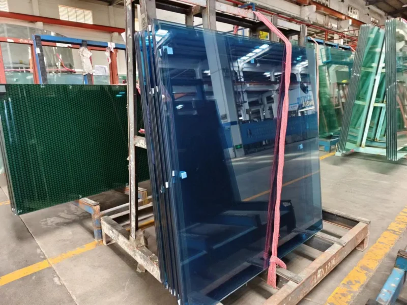 Good Solar Performance 5mm Blue Tinted Window Toughened Glass, 5mm Blue ...