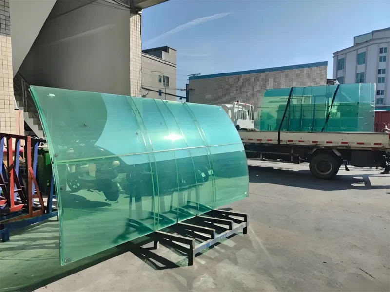 Custom Radius 8mm Thick Curved Glass Panel Factory-Nice Choices For ...